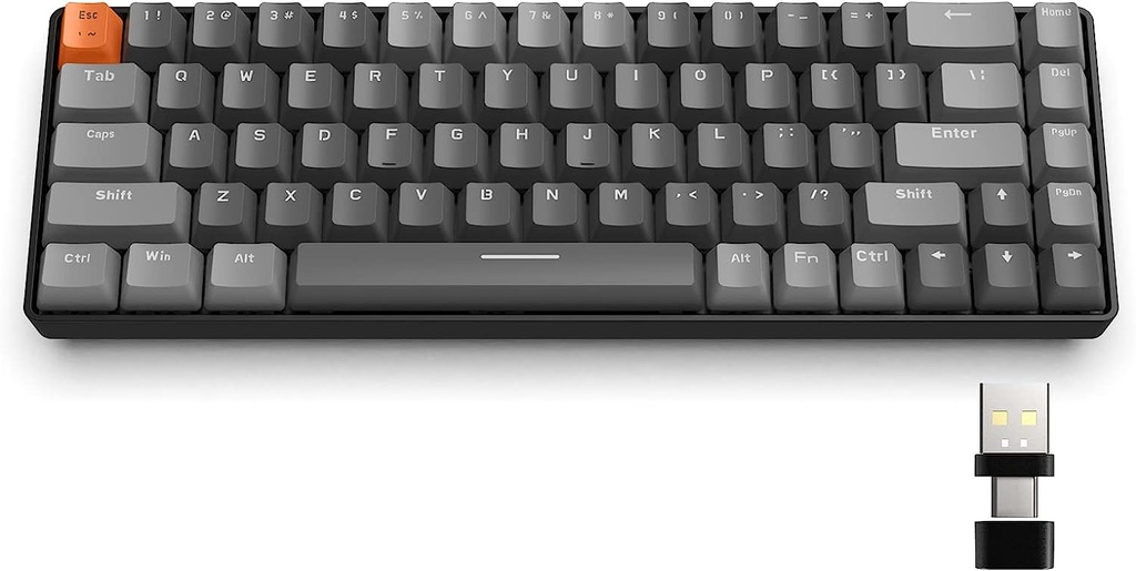 ZIYOULANG K68 60% Mechanical Wireless Keyboard Black | Rimedia